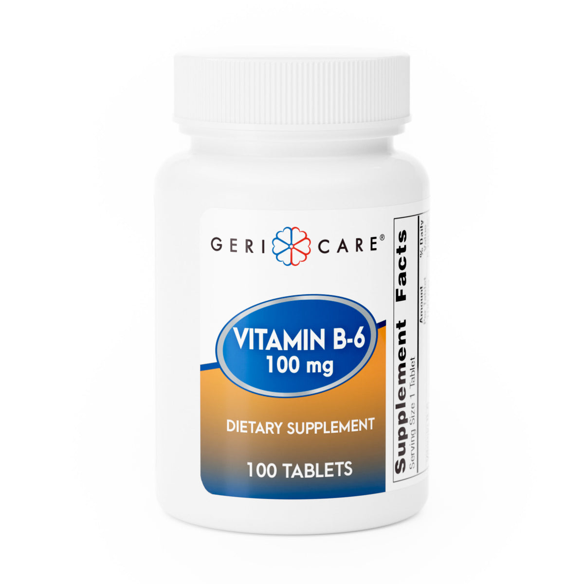 GeriCare Vitamin B6 Tablets 100 mg, 100 count – Supplyline Medical