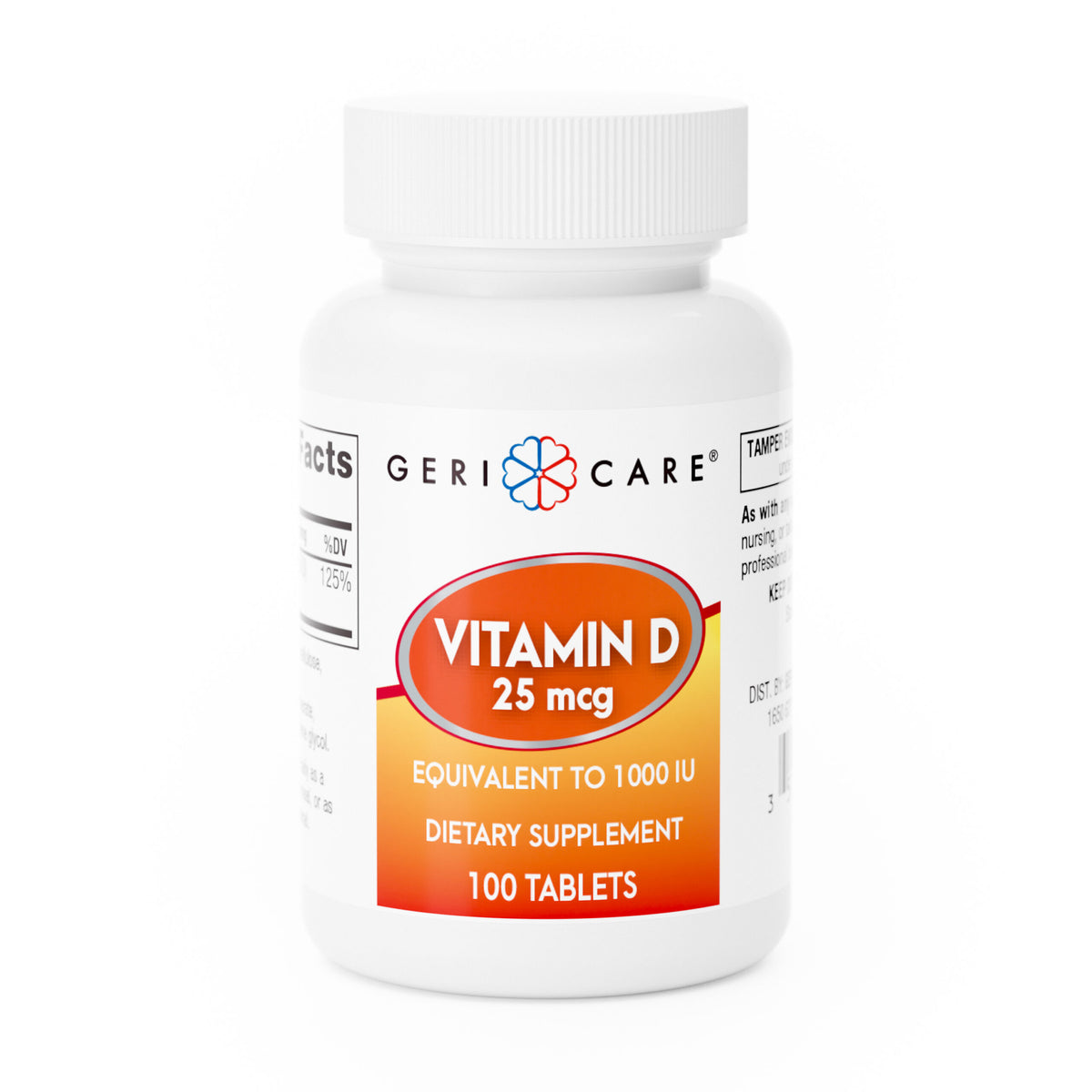 GeriCare Vitamin D3 1000 IU Tablet 25 mcg – Supplyline Medical