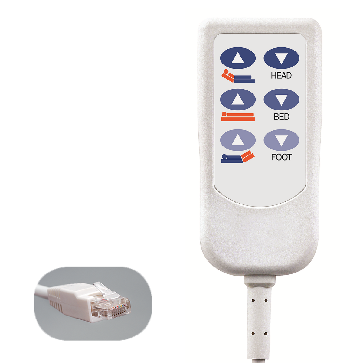 Crest Healthcare HD2 Bed Control 8 PIN RJ45 – Supplyline Medical