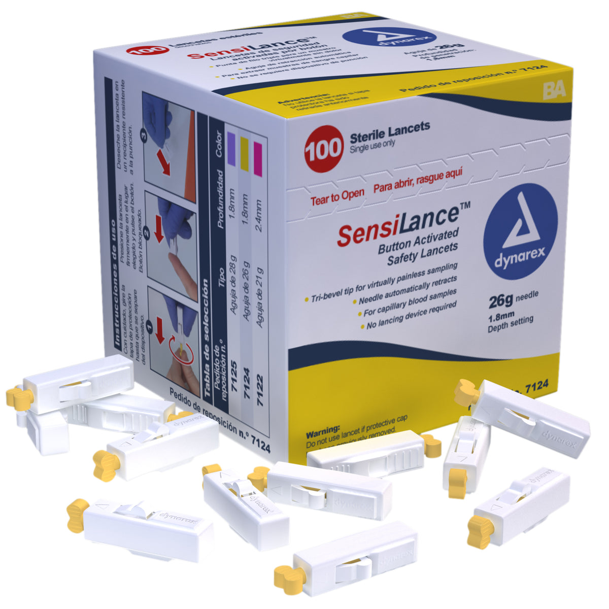Button Activated Safety Lancets Sterile – Supplyline Medical