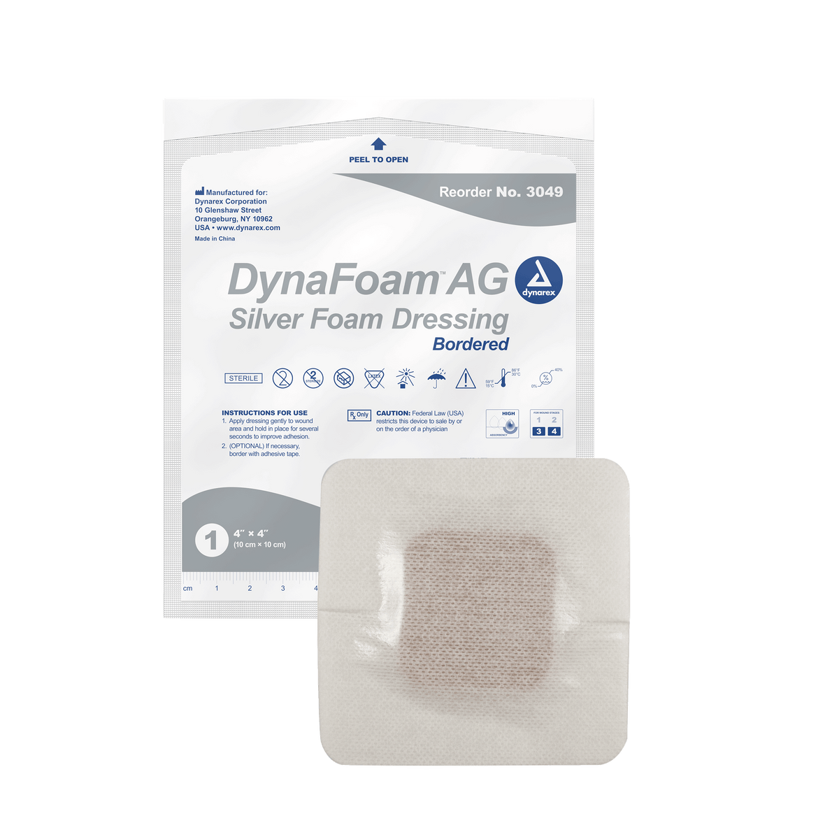 DynaFoam AG Bordered Silver Foam – Supplyline Medical
